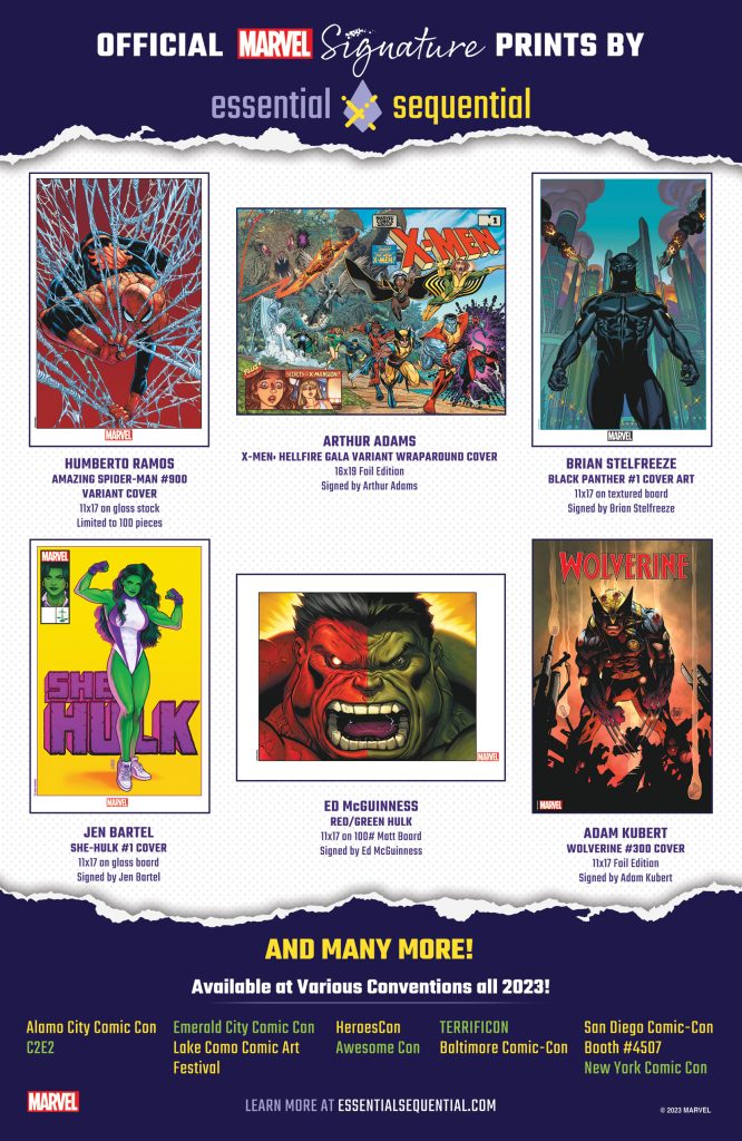 Marvel Entertainment And Essential Sequential Reveal Artist Print ...